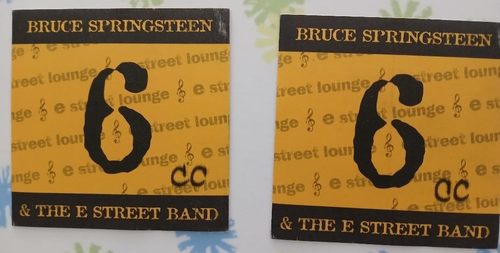 Bruce Springsteen & E Street Band Lounge Satin Backstage Pass #6 CC for ...