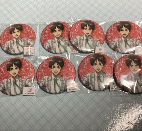 Attack On Titan Eren Jaeger Glitter Can Badge Set 8 Pieces Escri Collab ...