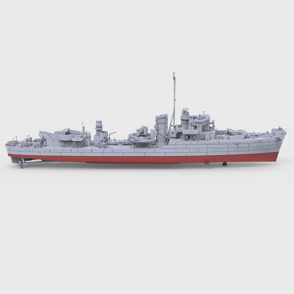 PreSale 1/144 Hunt-Class French Destroyer La Combattante 1944 Full Hull ...
