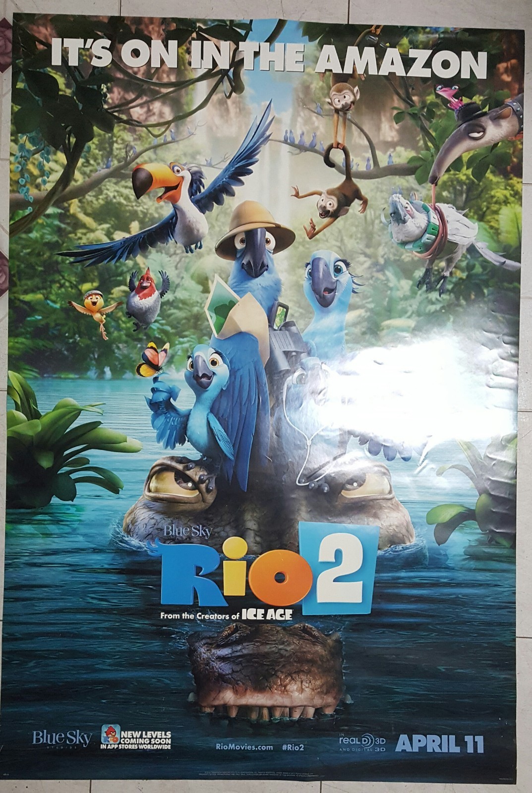 RIO 2 (2014) Original Movie Poster 27x40 DS Authentic Teaser Version | eBay