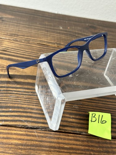 Ray-Ban Optics RB7047-5450 Unisex Matte Transparent Blue Square ...