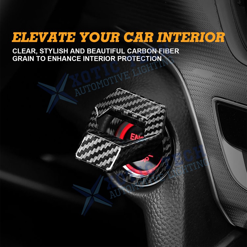 Universal Car Engine Start Stop Push Button Cap Switch Cover Decorative ...