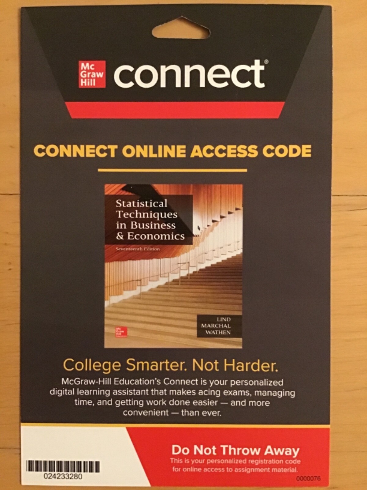 NEW Access Code Card for Statistical Techniques in Business & Economics ...