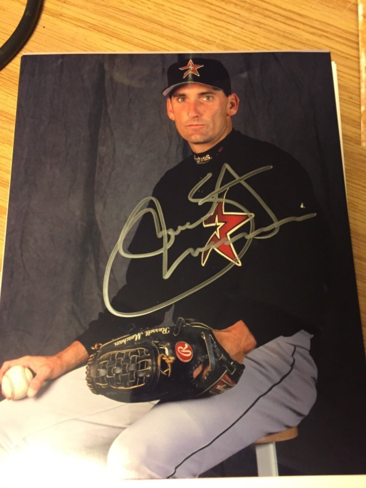 RUSTY MEACHAM SIGNED HOUSTON ASTROS 8x10 PHOT POSE | eBay