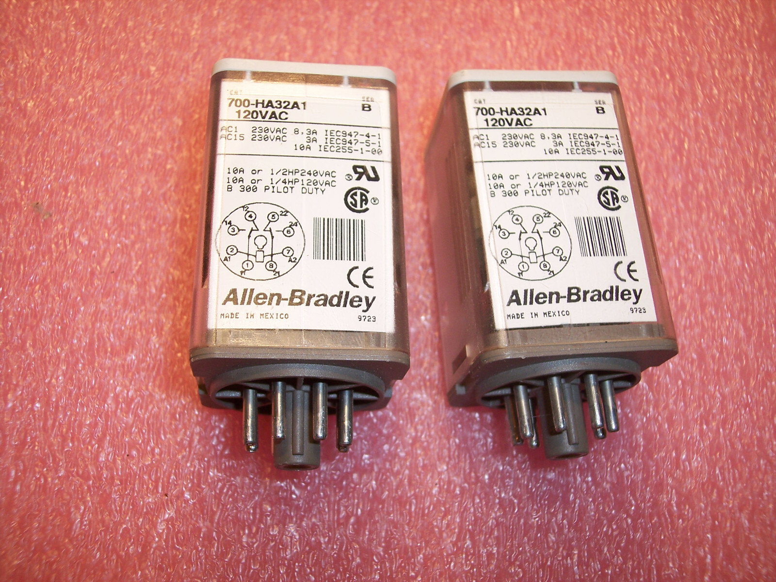 QTY (3) 700-HA32A1-120Vac ALLEN BRADLEY 120Vac 8 BLADE RELAYS | eBay