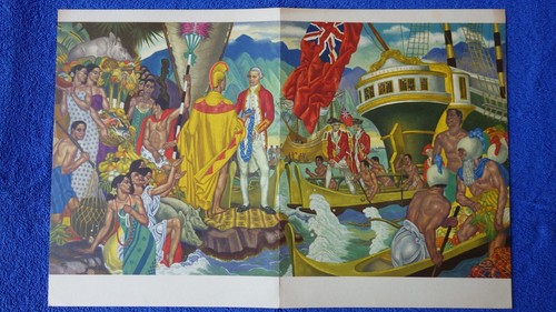 Vintage Hawaiian 1953 S.S. Lurline Ship Menu Eugene Savage Matson Lines ...