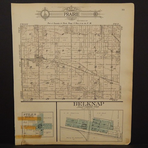 Iowa Davis County Map Prairie Township 1912 !Q7#36 | eBay