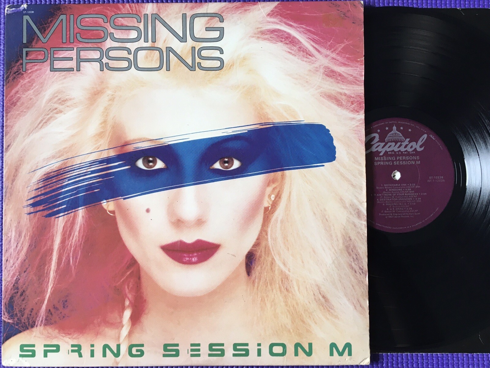 1982 Missing Persons "Spring Session M" Record Pic/Lyric Sleeve Capitol RARE! VG | eBay