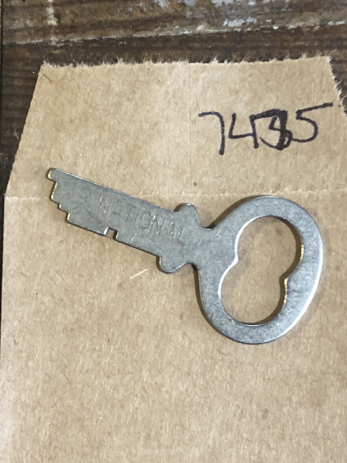 Original National Cash Register NCR Flat Steel Key Number H5 Vintage ...