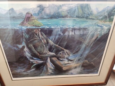 Framed Chinaman's Hat Dean Howell Art LE 8/550 30" x 36" 1988 Print | eBay