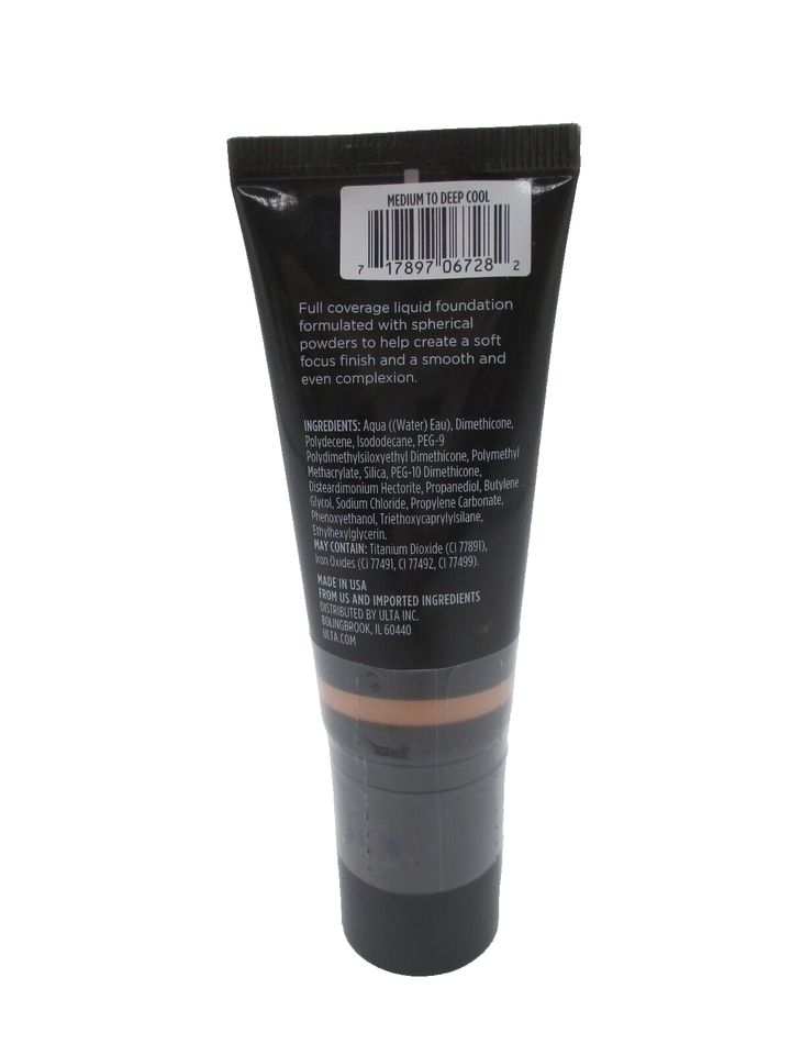 Ulta Beauty HD Full Coverage Liquid Foundation Natural Finis ~ Medium ...
