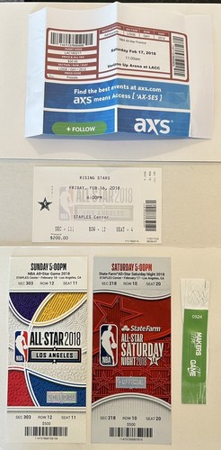 2018 NBA All Star Game Weekend Ticket Stub Lebron James MVP Giannis ...