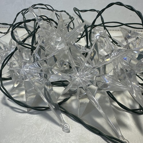 Vintage Holiday Time Bethlehem Star Light Set 13ft 9 Stars/Lights ...