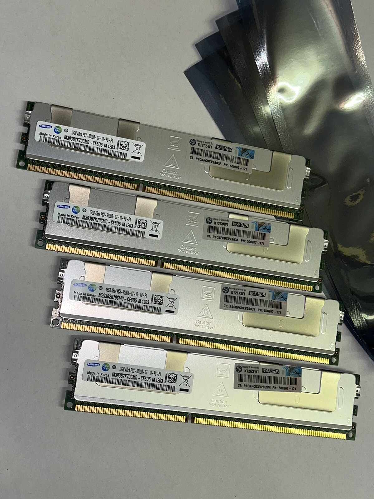 16x Samsung 16GB PC3-8500R DDR3-1066MHz 4Rx4 240pin RDIMM ECC ...