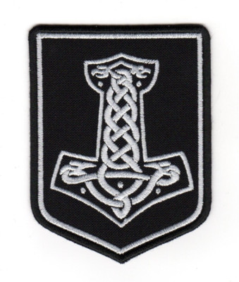 Thor's Hammer Sew-on And Hook & Loop Patch | Mjolnir Norse Mythology ...