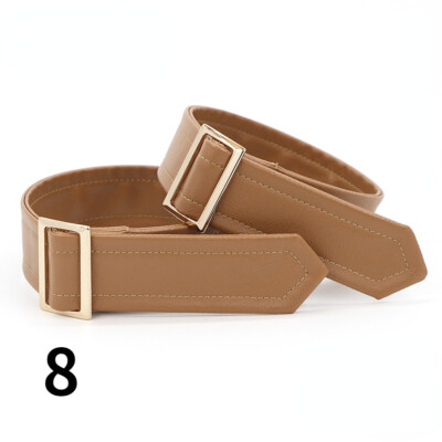 1 Pair Faux Leather Cuff Bands Strap Cinch Buckles Replacement for Coat ...