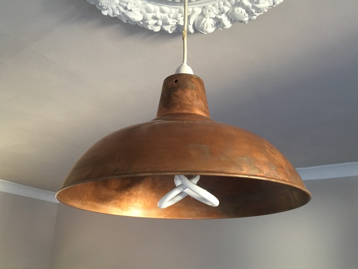 Industrial Style Lampshades Rose Gold Copper Industrial Pendant
