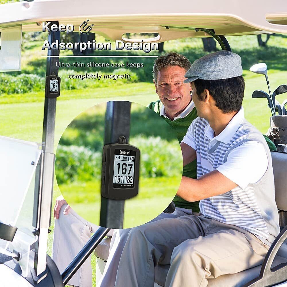 Silicone Case for Bushnell Phantom 2 Handheld Golf GPS Color: Black ...