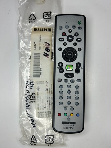 Sony RM-MCE10E PC Remote Control, Silver/Black w/ Windows Media Center ...