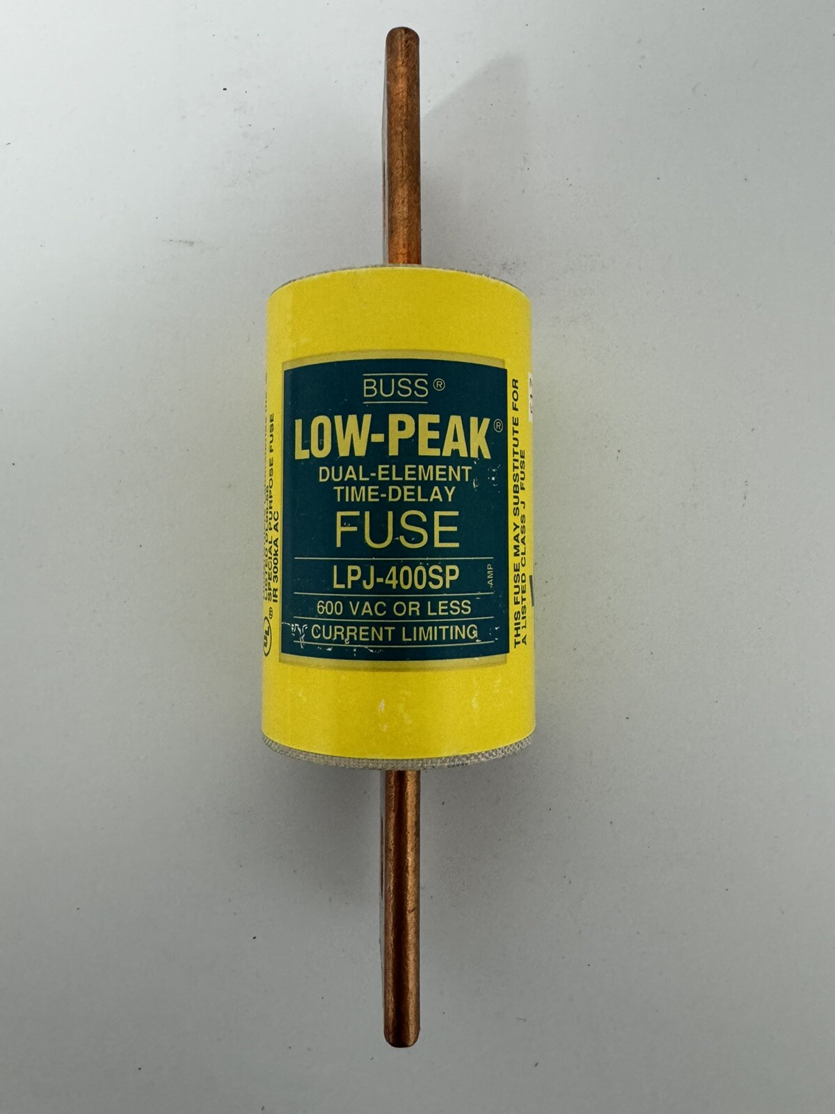 (NEW OEM) LPJ-400SP BUSSMAN LOW PEAK FUSE 400 AMP 600V LPJ400SP AJT400 ...