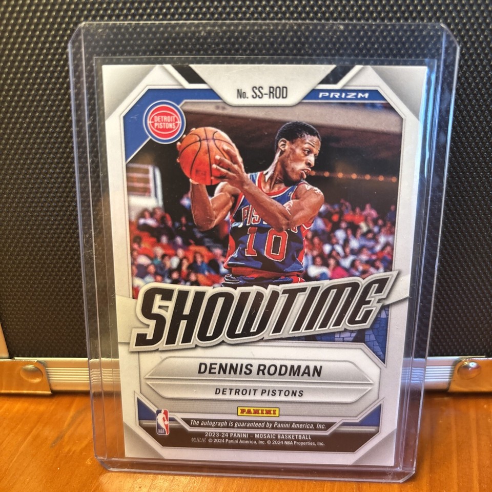 2023-24 Panini Mosaic #SS-ROD Dennis Rodman Choice Prizm Showtime Auto ...