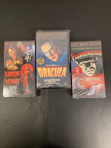 Classic Monster Collection VHS 1999 Dracula Frankenstein It Comes To Life 96898456234 | eBay