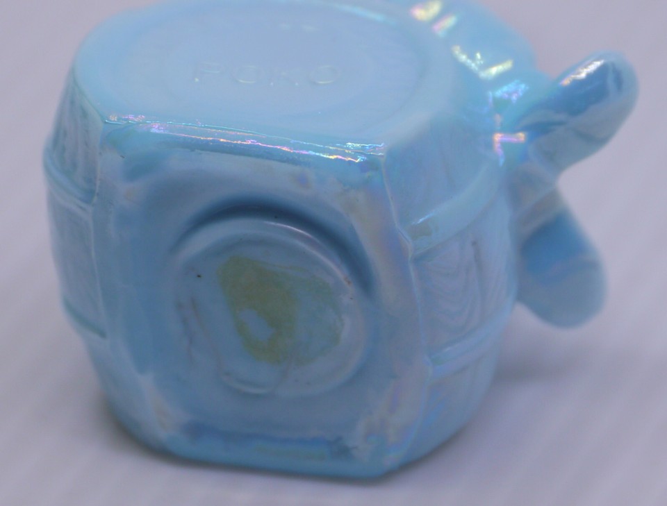1982 MOSSER GLASS POKO THE CLOWN FIGURINE WITH BOX, LIGHT BLUE | eBay