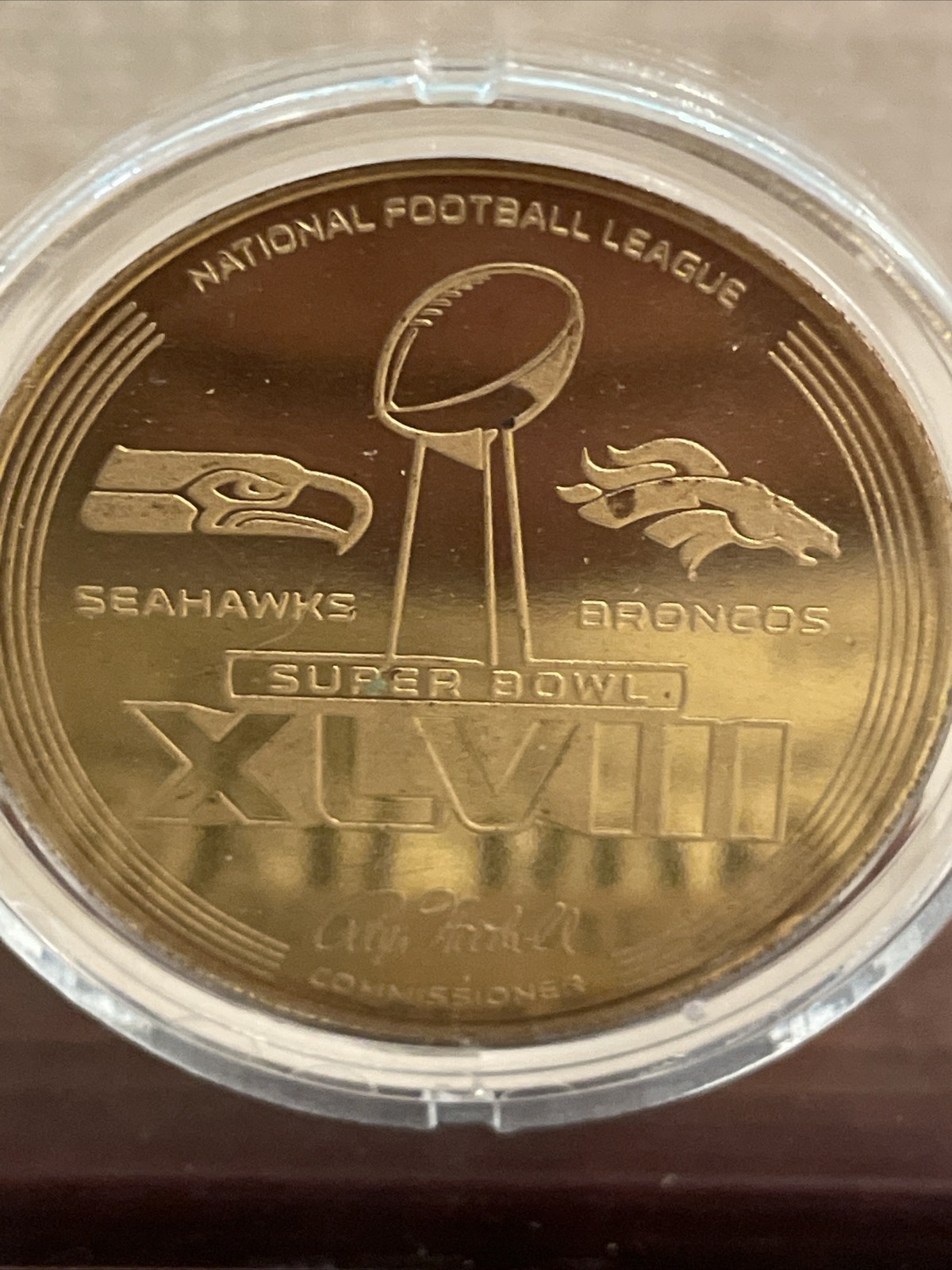 2014 SUPER BOWL 48 XLVIII Ticket, Seahawks Minted Coin W/COA See Pics ...