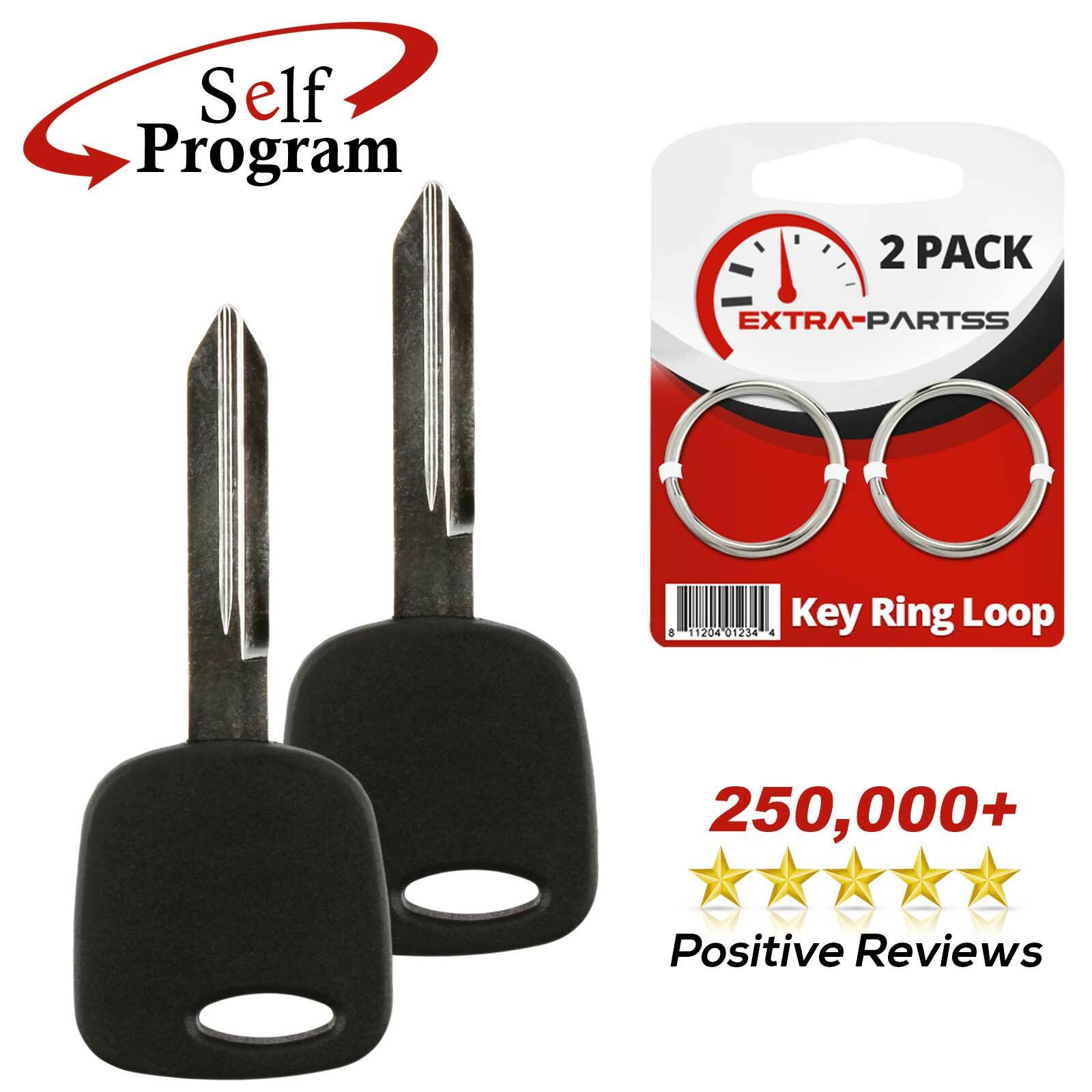 2 For 2001 2002 2003 2004 2005 Ford Focus Ignition Chip Car Key ...