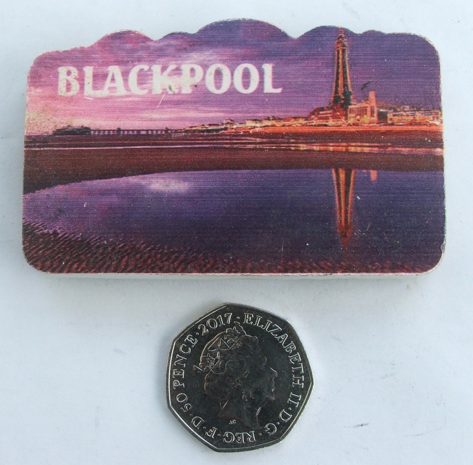 Souvenir Blackpool by dusk, photo image on resin, fridge magnet | eBay UK