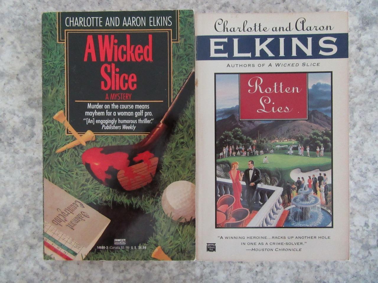 Lot of (2) CHARLOTTE & AARON ELKINS Murder Mystery Books LEE OFSTED ...