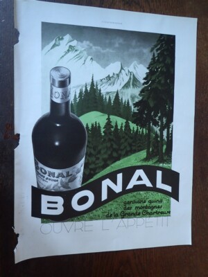 BONAL par Ch. LEMMEL + CAFE DU BRESIL publicité papier ILLUSTRATION ...