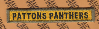 US Army PATTONS PANTHERS 761st Tank Bn Armored Armor tab ~4" patch c/e ...