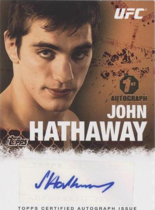 2010 Topps UFC Series 4 - Fighter Autographs John Hathaway #FA-JH (AU ...