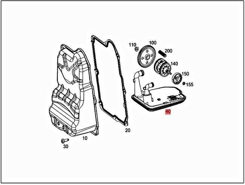 Genuine MERCEDES Oil filter 2463771400 | eBay