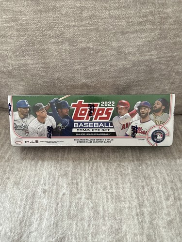 2022 TOPPS BASEBALL COMPLETE FACTORY SEALED GREEN SET ROOKIE & CHROME ...