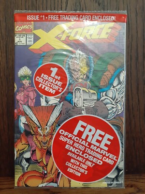 X-FORCE 1 1991 FACTORY SEALED IN POLY W/ SUNSPOT AND GIDEON TRADING ...