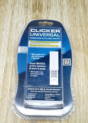 CHAMBERLAIN CLICKER - WIRELESS - KLIK2U - UNIVERSAL KEYLESS - FREE ...