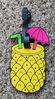 Bag Tag PINA COLADA COOLER Silicone Backpack Suitcase Baggage Luggage ...