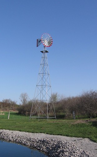 20 Ft Tall Aluminum Windmill Pond Aerator, Aeration Hand Made in the ...