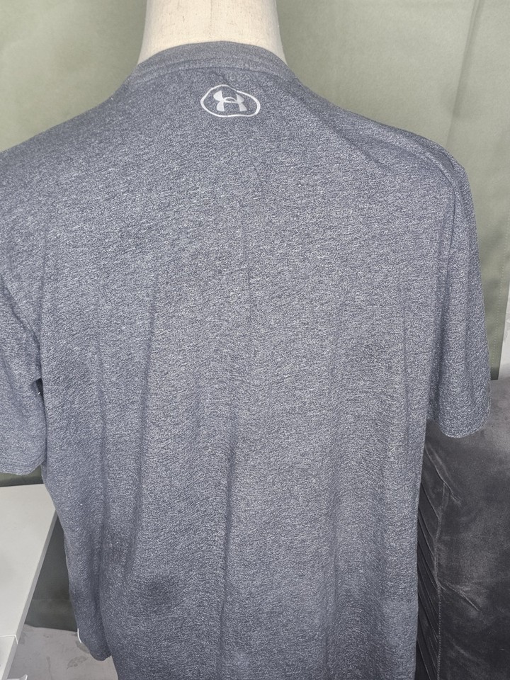 Under Armour Men S Gray Performance Tee Project Rock Blood Sweat ...
