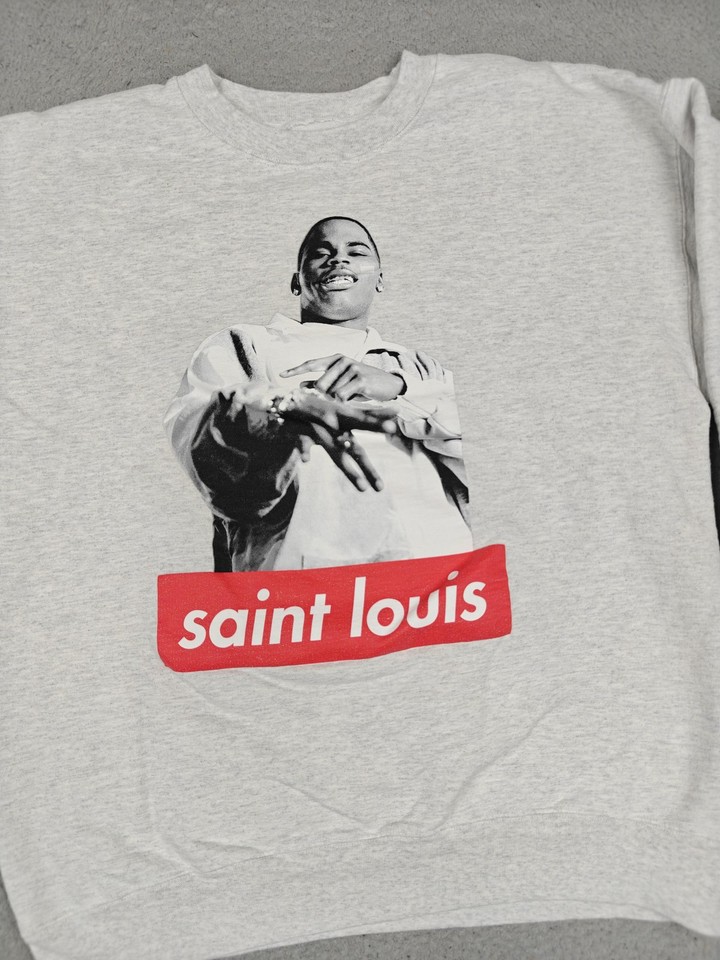 Arch Apparel Sweatshirt Mens Medium Gray Saint Louis Rapper Nelly ...