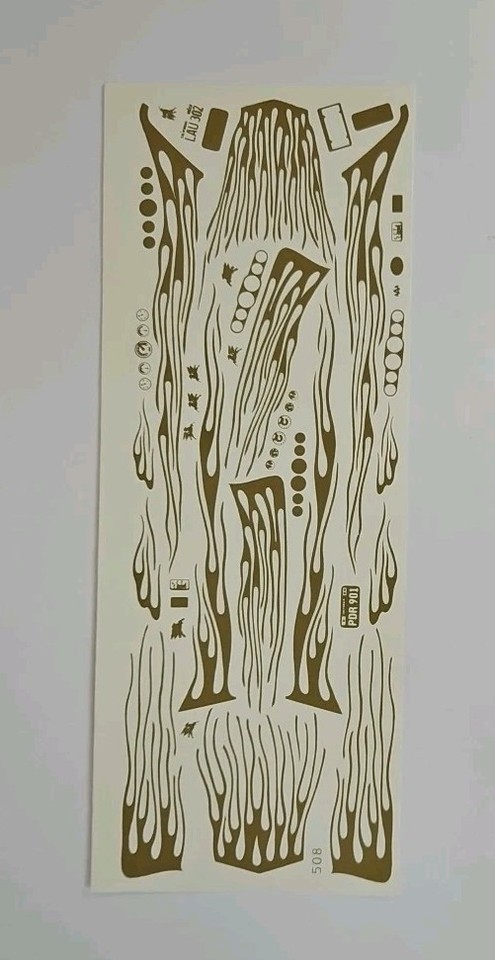 Fred Cady Stretched Flames waterslide 1/25 decal # 508 | eBay
