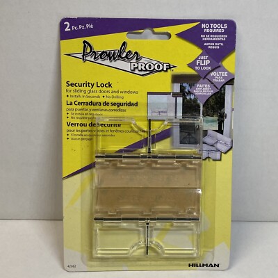 Hillman Prowler Proof 42082 Security Lock For Sliding Glass Doors & Windows | eBay