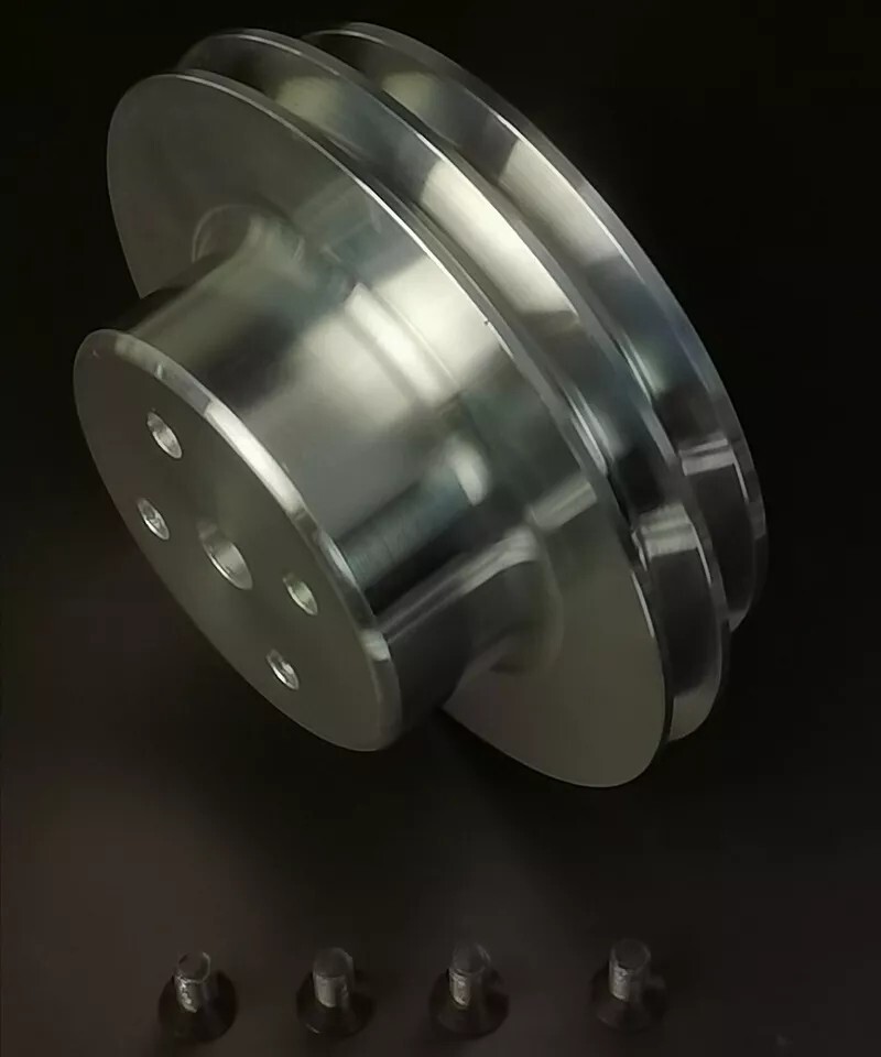 BBC Chevy 396 454 LWP Polish Power Steering &Water Pump &Crankshaft ...