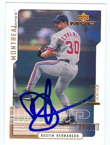Dustin Hermanson autographed Baseball Card (Expos) 2000 Upper Deck MVP ...