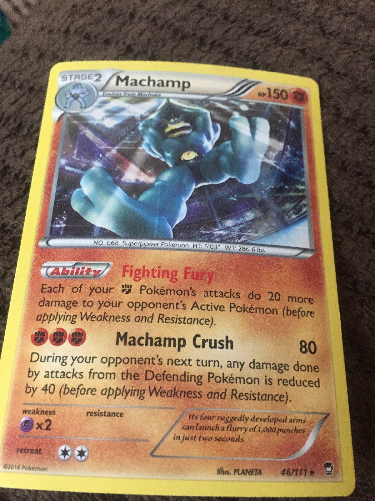 Machamp 46/111 Holographic Rare Pokemon Card | eBay