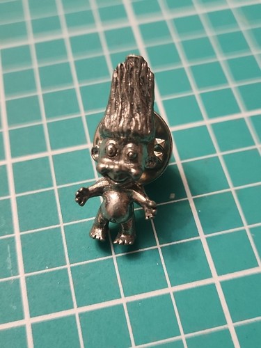 Vtg Troll Doll Silver Tone Lapel Pin | eBay