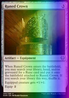 MTG Magic the Gathering Runed Crown (245/551) Kaldheim LP FOIL | eBay