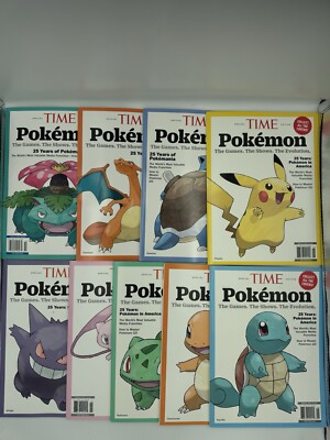 Time Magazine: Pokemon Special Collector Edition Set Of 9 (Full Set ...